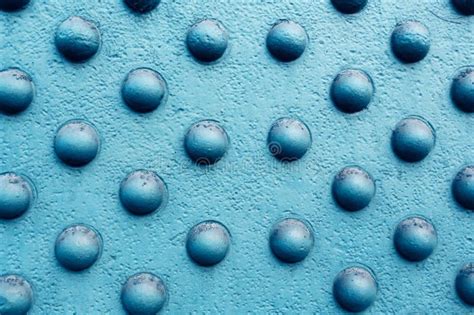 Blue Metal Surface Pattern With Industrial Bolts Stock Image Image Of
