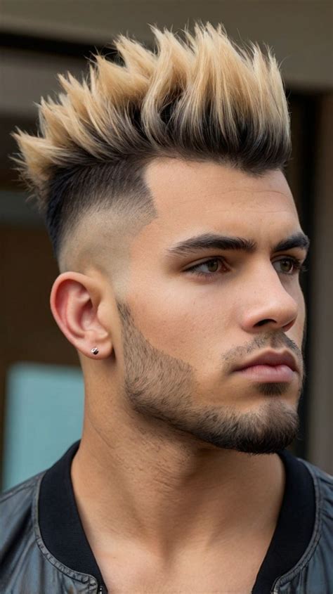 Best Styles For Tight Curl Burst Fade Mohawk With Burst Fade Mohawk 💇