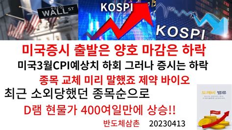 증권시황전략 4월13일 미국증시 전강 후약 우리증시 전략은 오늘 매수는 패스 수익난 종목들은 적당한 현금화 제약 바이오로 이동 반도체도 매수는 참자 다음 기회로 옵션만기일