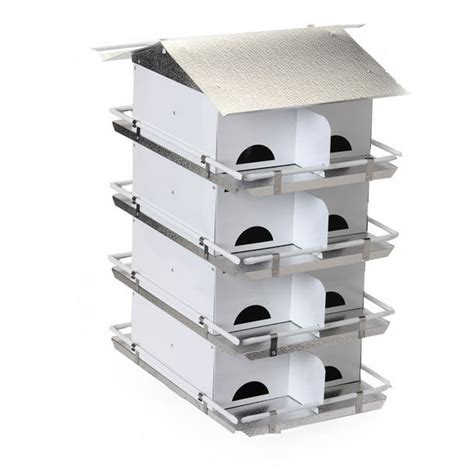 Birds Choice Purple Martin House With Starling Resistant Entrance Holes 4 Floor 16 Room