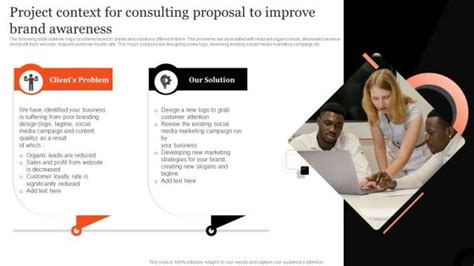 Project Context For Consulting Proposal To Improve Brand Awareness Ppt