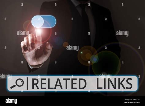 Sign Displaying Related Links Concept Meaning Website Inside A Webpage