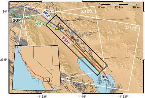 Tectonic Setting Of Southern San Andreas Fault Overlain On Download Scientific Diagram