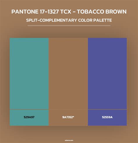 Pantone 17 1327 Tcx Tobacco Brown Color Palettes