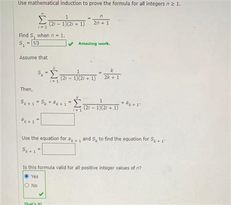 solved use mathematical induction to prove the formula for