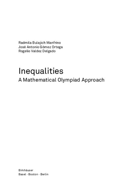Pdf Inequalities