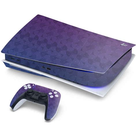 Фиолетовая точка геометрическая ps5 наклейка - TenStickers