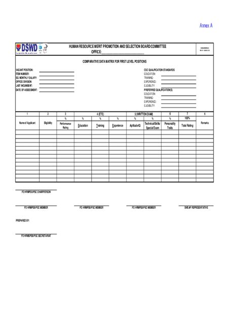 Fillable Online Revised Merit Selection Plan Msp Of The Department Of