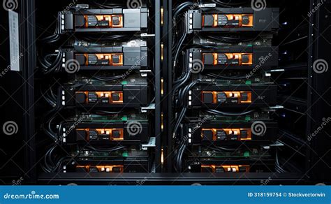 Microservices Containers Technology Royalty Free Cartoon