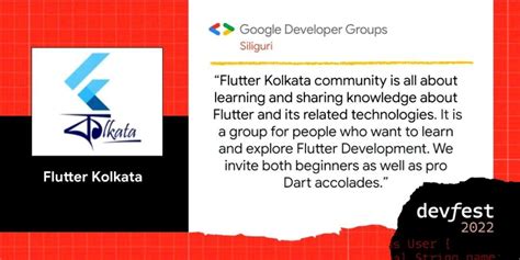 Flutter Kolkata On Linkedin Devfest Gdg