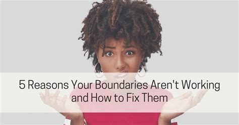 5 Boundary Mistakes - Live Well with Sharon Martin