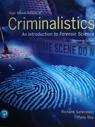 criminalistics an introduction to forensic science [high school