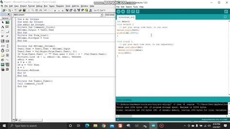 Komunikasi Visual Basic Dan Proteus Dan Arduino Youtube