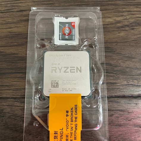 Amd Ryzen 5600 Cpu Open Box No Cpu Cooler Jawa