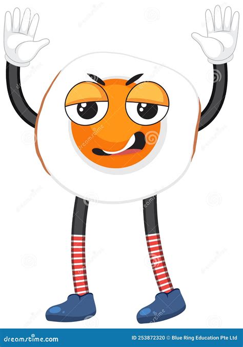 Egg Cartoon Character Isolated Stock Vector Illustration Of Character