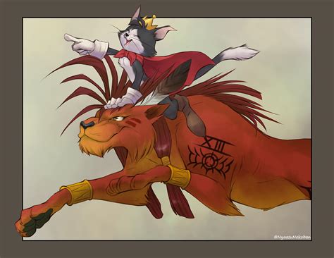 Red Xiii And Cait Sith Final Fantasy And 2 More Drawn By Nyaasu