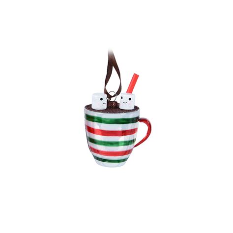 საახალწლო ნაძვის ხის სათამაშო ჭიქა მარშმელოუთი 9 2 სმ Kaemingk Superstore Ge