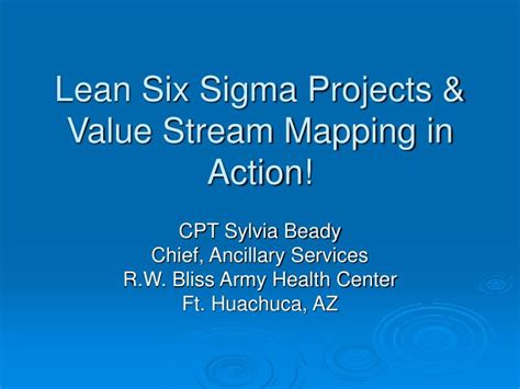 Ppt Lean Six Sigma Projects And Value Stream Mapping In Action