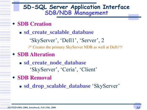 Ppt Architecture And Interface Of Scalable Distributed Database
