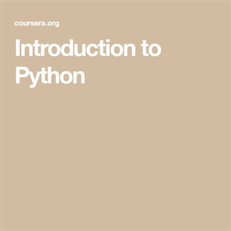 Introduction To Python The Learning Experience Introduction