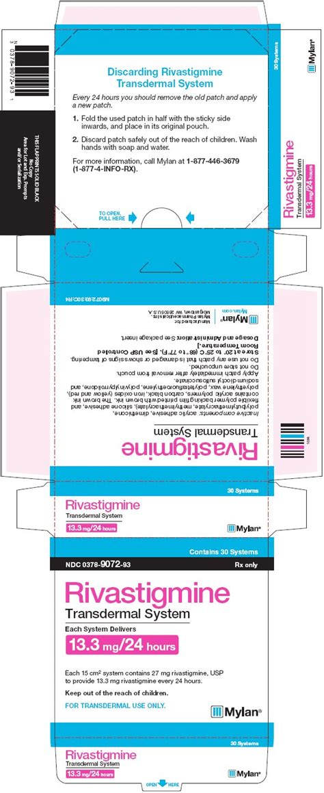 Dailymed Rivastigmine Patch