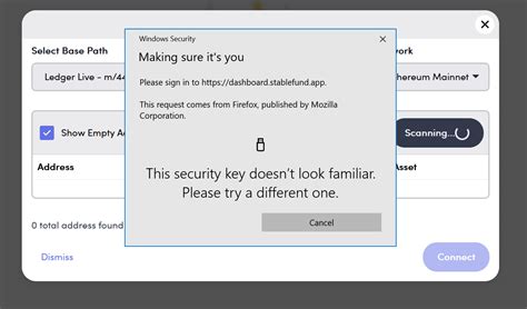 Updated Firmware And Now I Get This Security Key Doesnt Look Familiar