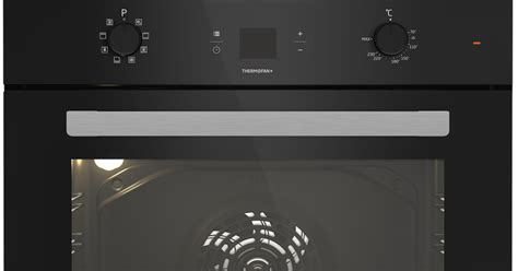 Dbo489e Defy 60cm Slimline Thermofan Eye Level Oven Black Glass