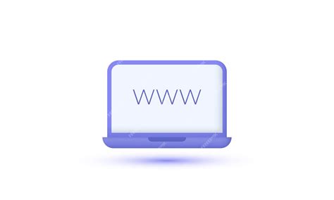 Premium Vector 3d Realistic Cartoon Vector Computer Globe Hyperlink Search Icon Trendy Modern