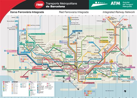 Barcelona Metro Map Printable
