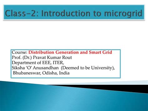 Introduction To Microgrid Pdf