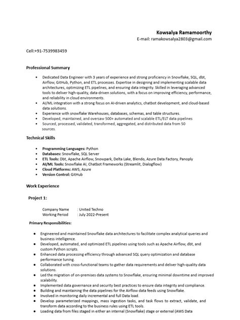 Naukri Kowsalyaramamoorthy 3y 0m Pdf Databases Data Management