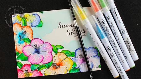 Inspiration 20 Watercolor Marker Tutorials Sandy Allnock