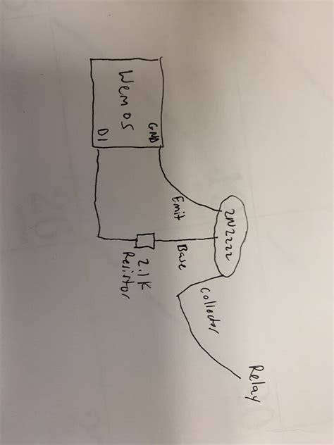Using 2n2222 To Switch Relay On Off With 3 3v General Electronics Arduino Forum
