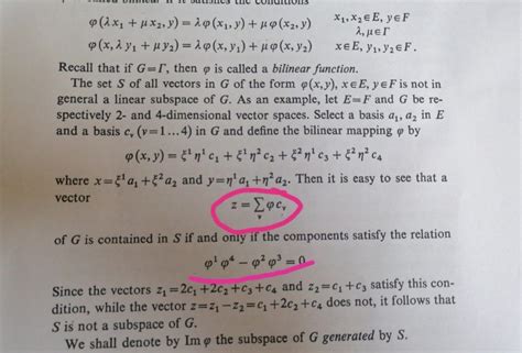 In Multilinear Algebra I Did Not Understand From The Author How He