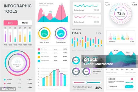 인포그래픽 Ui Ux Kit 요소를 번들로 묶습니다 다른 차트 다이어그램 워크플로우 순서도 타임라인 구성표 마케팅 아이콘 그래프