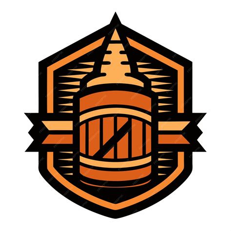 Bourbon Whiskey Logo Design Concept Premium Ai Generated Vector