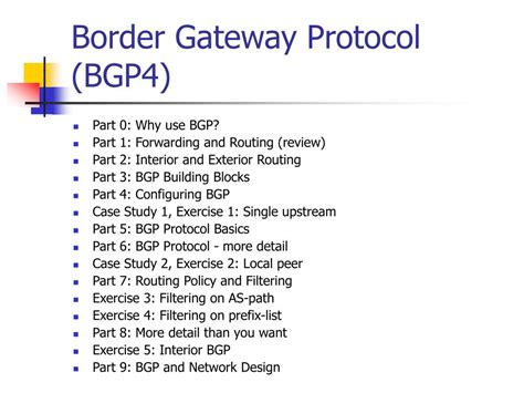 Ppt Border Gateway Protocol Bgp4 Powerpoint Presentation Free Download Id747118