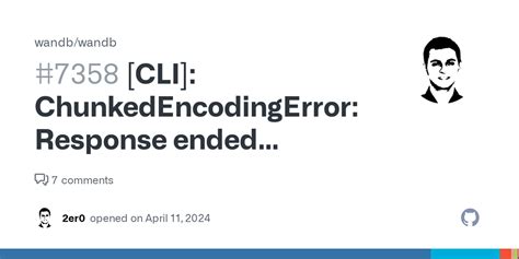 Cli Chunkedencodingerror Response Ended Prematurely · Issue 7358
