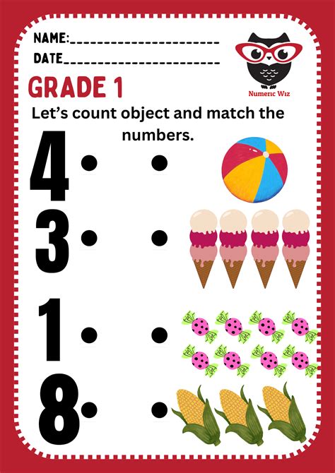 Lets Count Objects And Match The Numbers Numericwiz
