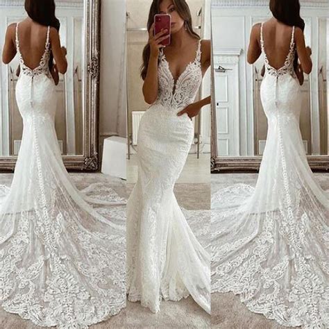 Sexy Backless Wedding Dress