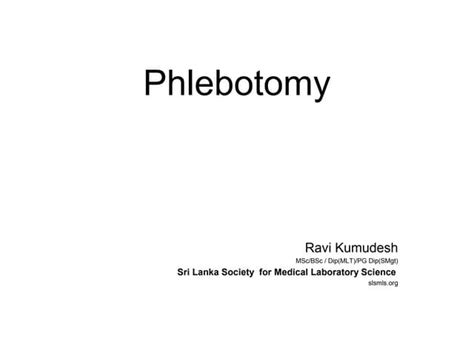 Phlebotomy Ppt