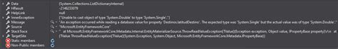 Sql Server Store Float Value With Entity Framework Throws Exception
