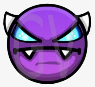 Geometry Dash Demon Face Hd Png Download Kindpng