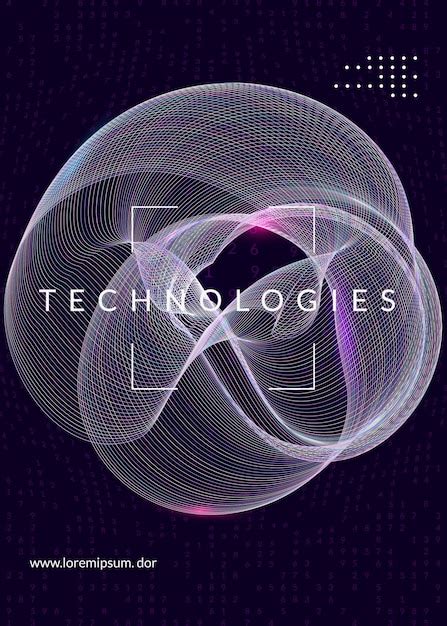 Premium Vector Quantum Computing Background Technology For Big Data