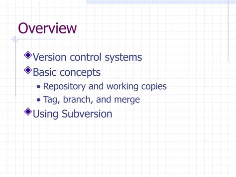 Ppt Cs520 Web Programming Version Control With Subversion Powerpoint Presentation Id9329837