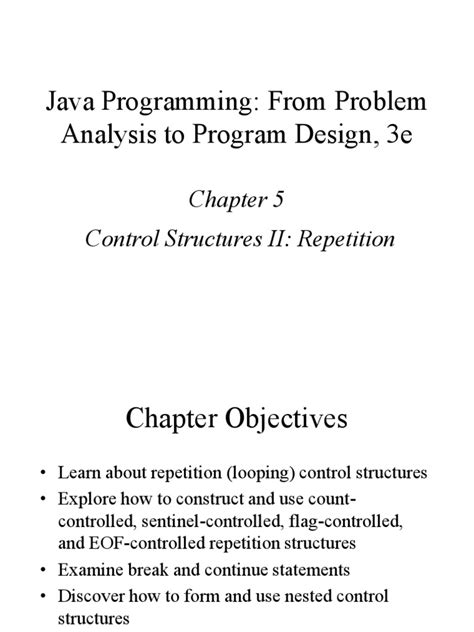 Java Programming From Problem Analysis To Program Design 3e Pdf