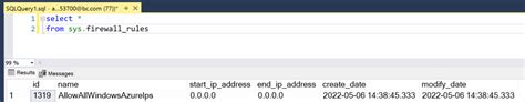 check the box to allow azure resources to access sql server in bicep