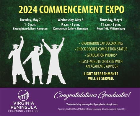 Vpcc Class Of 2024 Plan To Attend A Commencement Expo Today