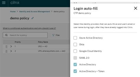 Conditional Authentication Citrix Cloud