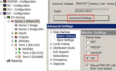 General Commissioning Instructions For An EtherCAT Slave